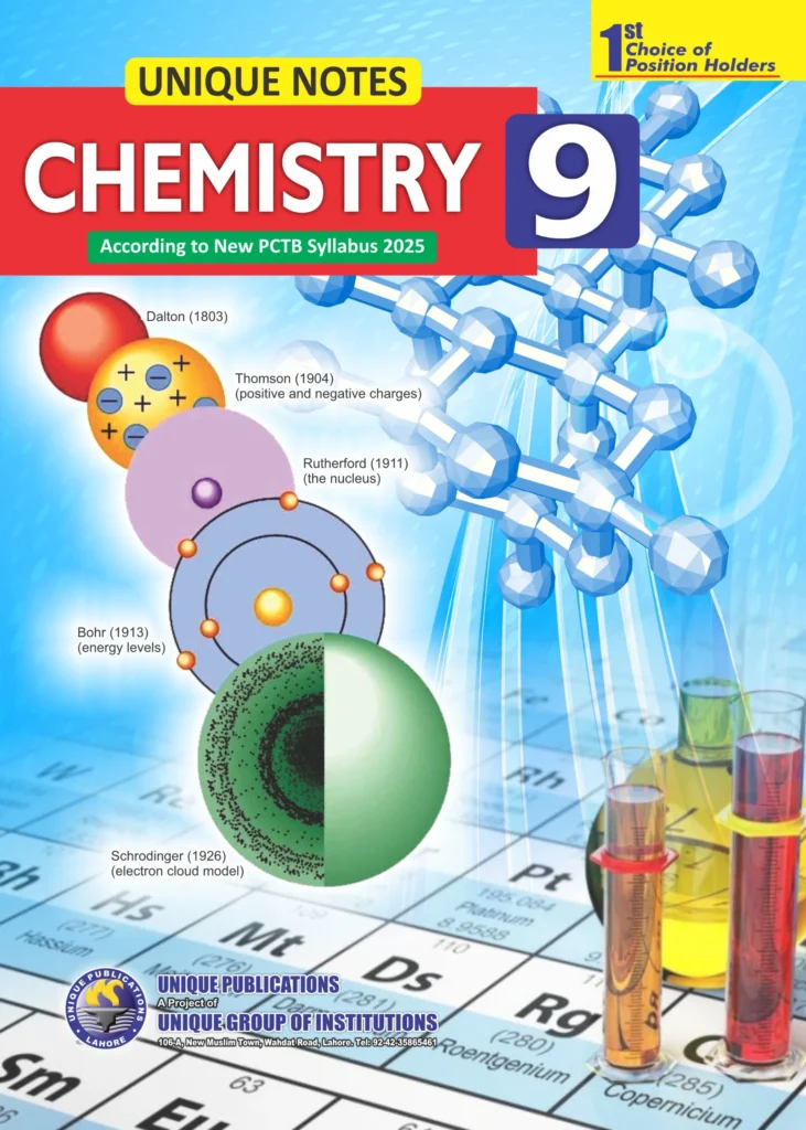Unique Notes Chemistry 9th Class PTB 2025 - Tehzib Sons